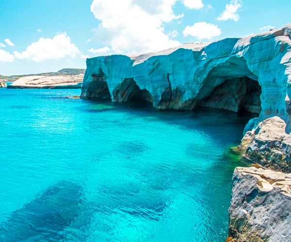 The famous white rocks of Milos Island