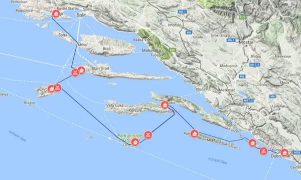 Dubrovnik to Trogir in 7 Days