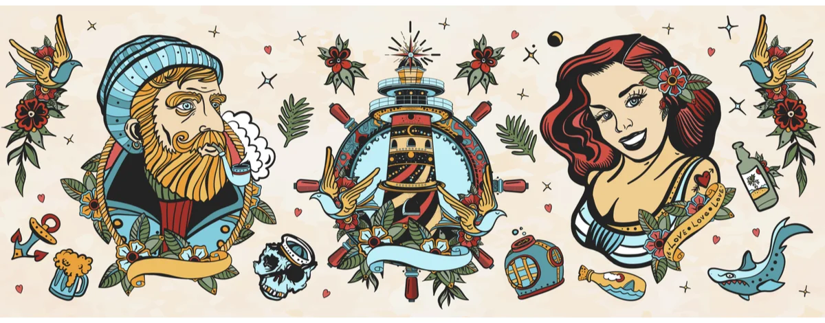 Traditional sailor tattoos and their meaning